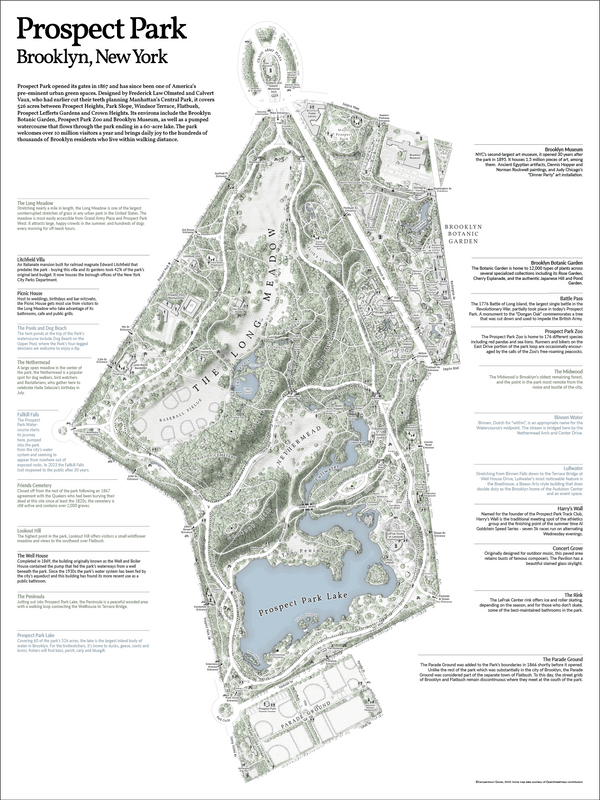 Prospect Park Wall Map – Camperdown