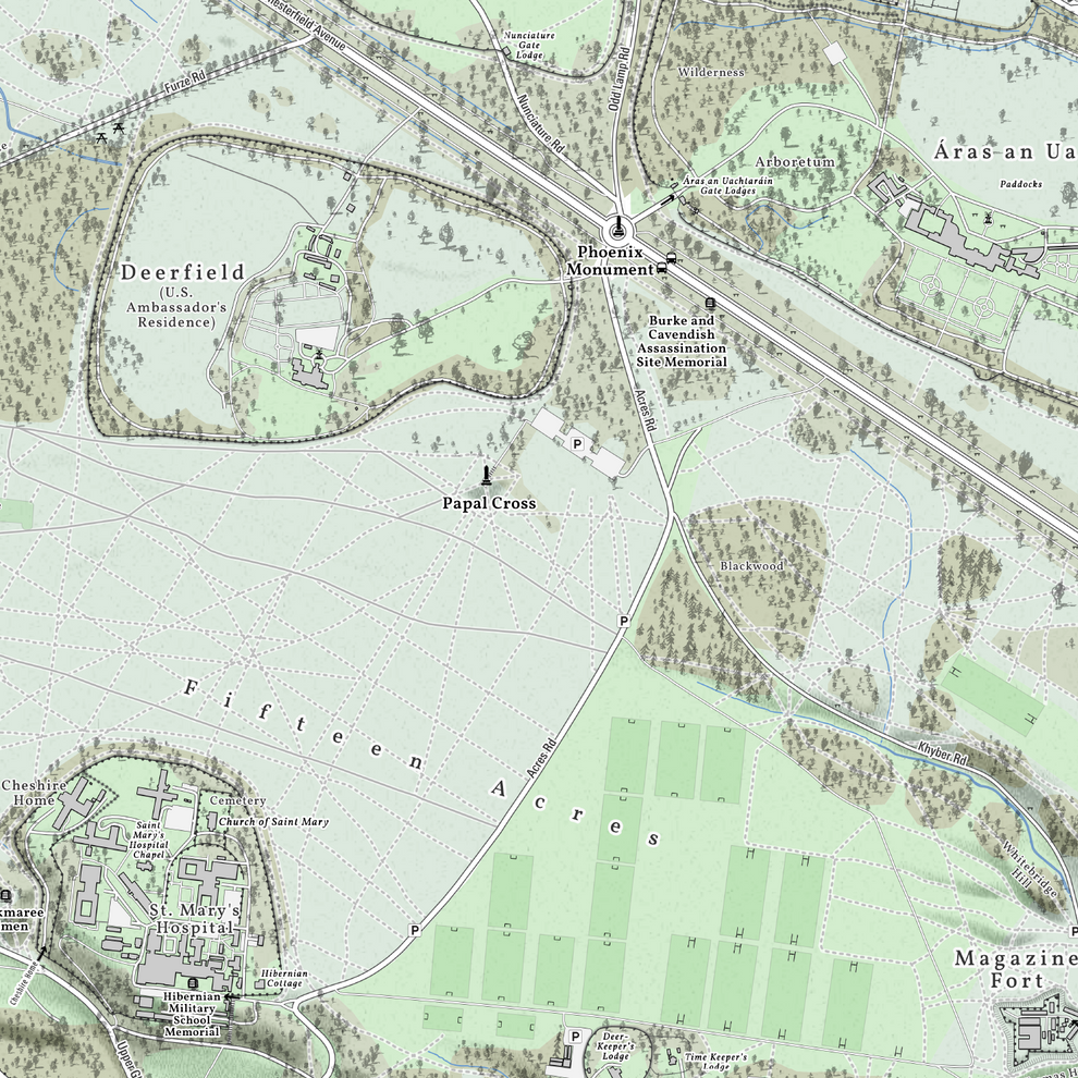 Phoenix Park Wall Map – Camperdown